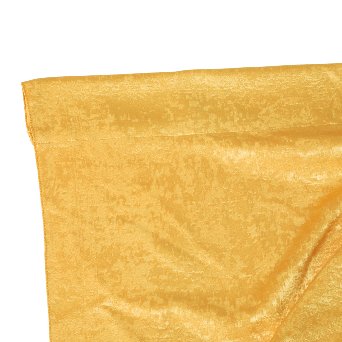 Crinkle Shimmer 12ft H x 52" W Drape/Backdrop Panel Gold - CV Linens
