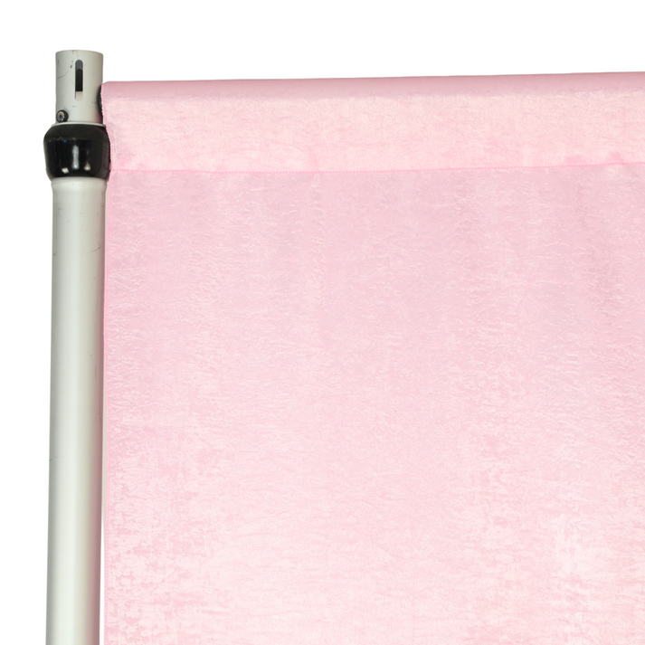 Crinkle Shimmer 10ft H x 52" W Drape/Backdrop Panel - Pink - CV Linens™