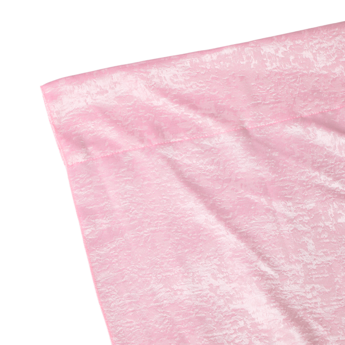 Crinkle Shimmer 12ft H x 52" W Drape/Backdrop Panel Pink - CV Linens