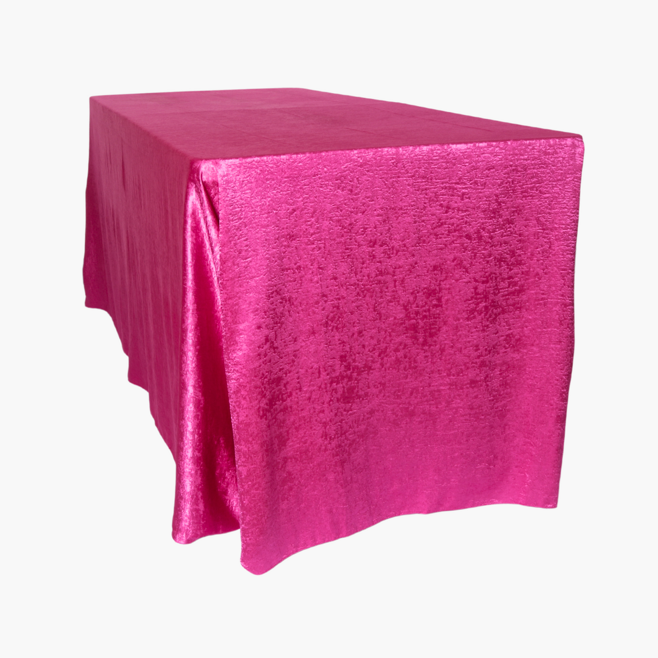 Crinkle Shimmer 90"x156" Rectangular Tablecloth - Fuchsia - CV Linens™