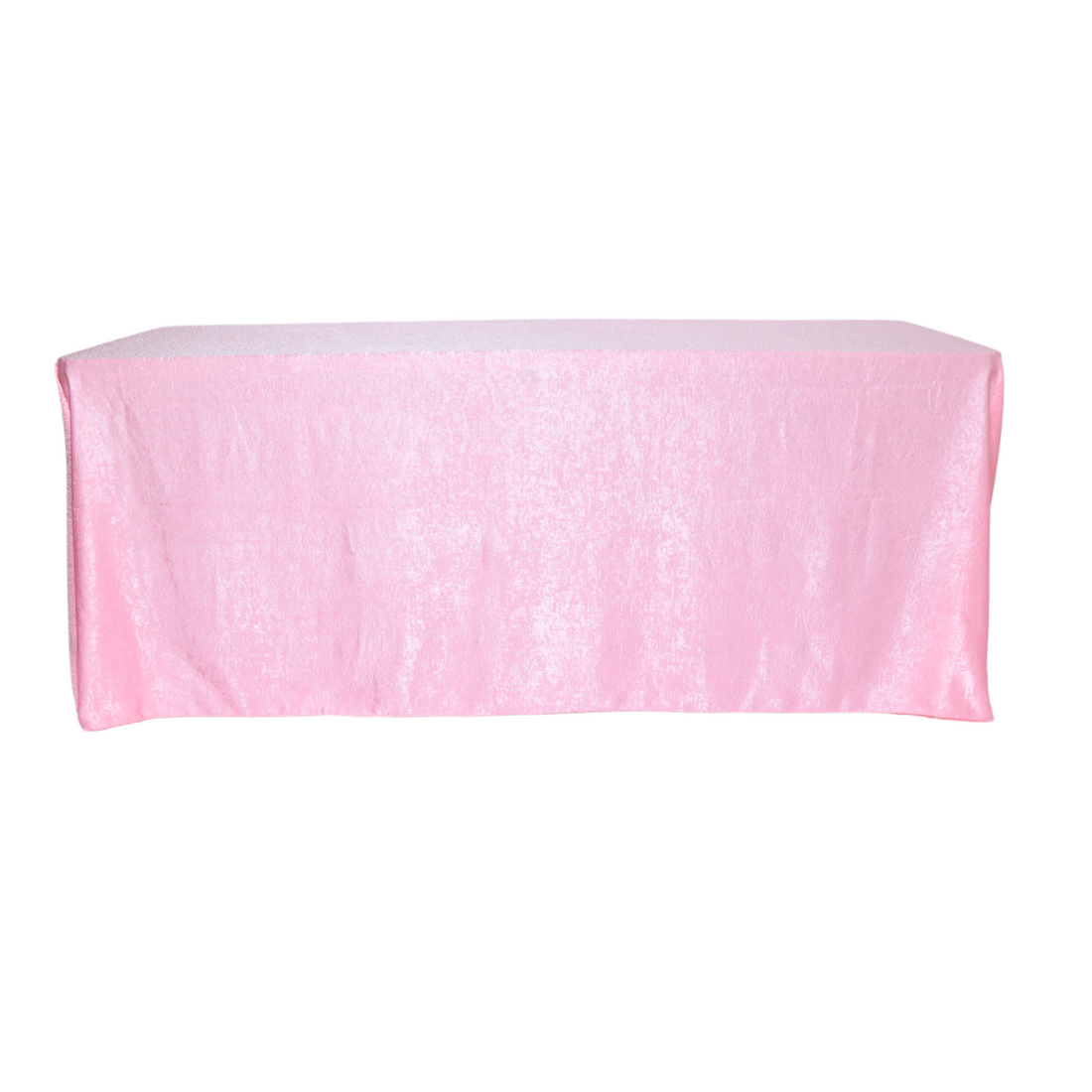 Crinkle Shimmer 90"x156" Rectangular Tablecloth - Pink - CV Linens™