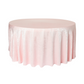 Crinkle Shimmer 132" Round Tablecloth - Blush/Rose Gold - CV Linens