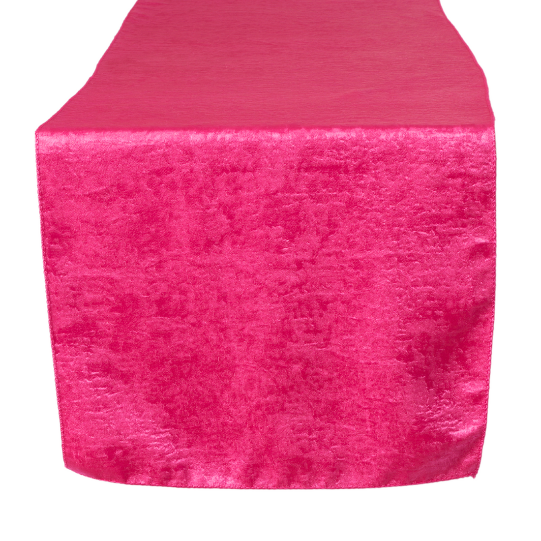 Wholesale Crinkle Shimmer Table Runners Fuchsia - CV Linens
