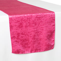 Crinkle Shimmer Table Runner - Fuchsia - CV Linens™