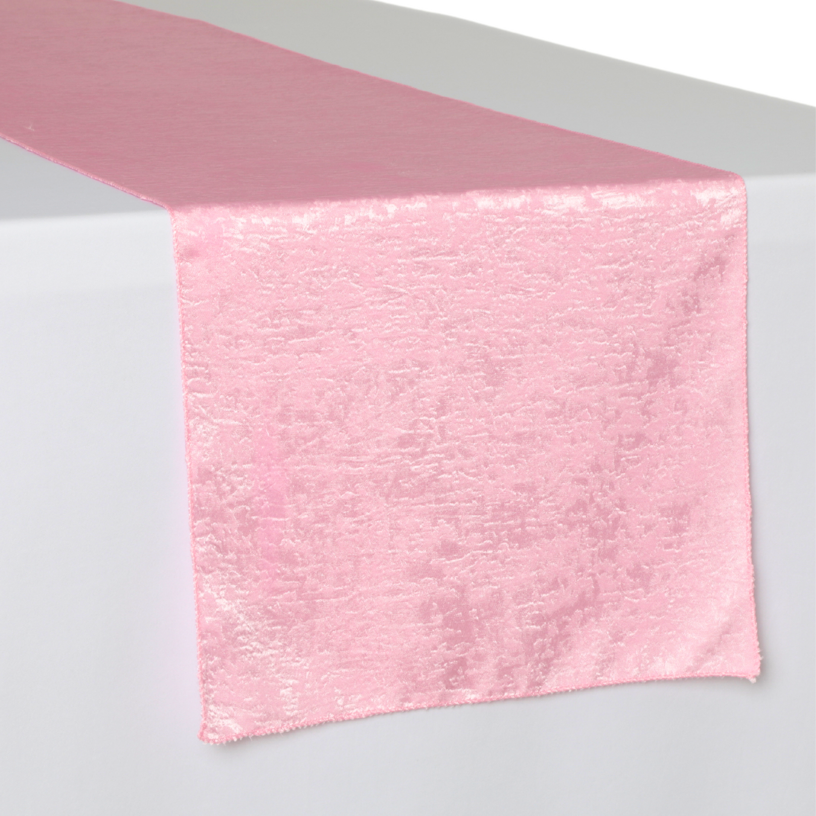 Wholesale Crinkle Shimmer Table Runners Pink - CV Linens