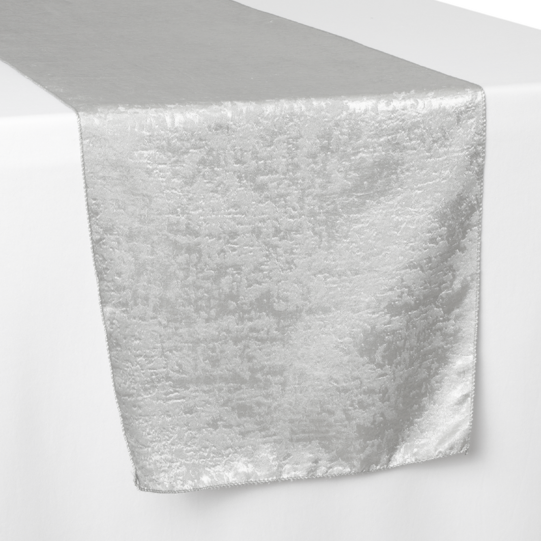 Crinkle Shimmer Table Runner - Silver - CV Linens™