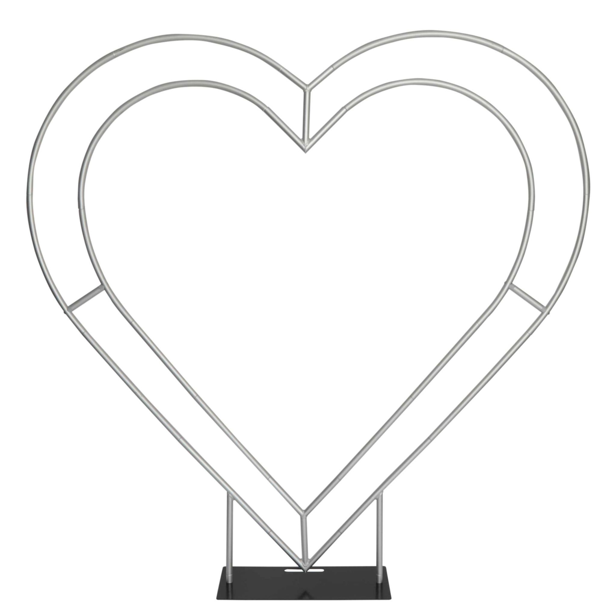 Double Heart Frame Arch Backdrop - CV Linens