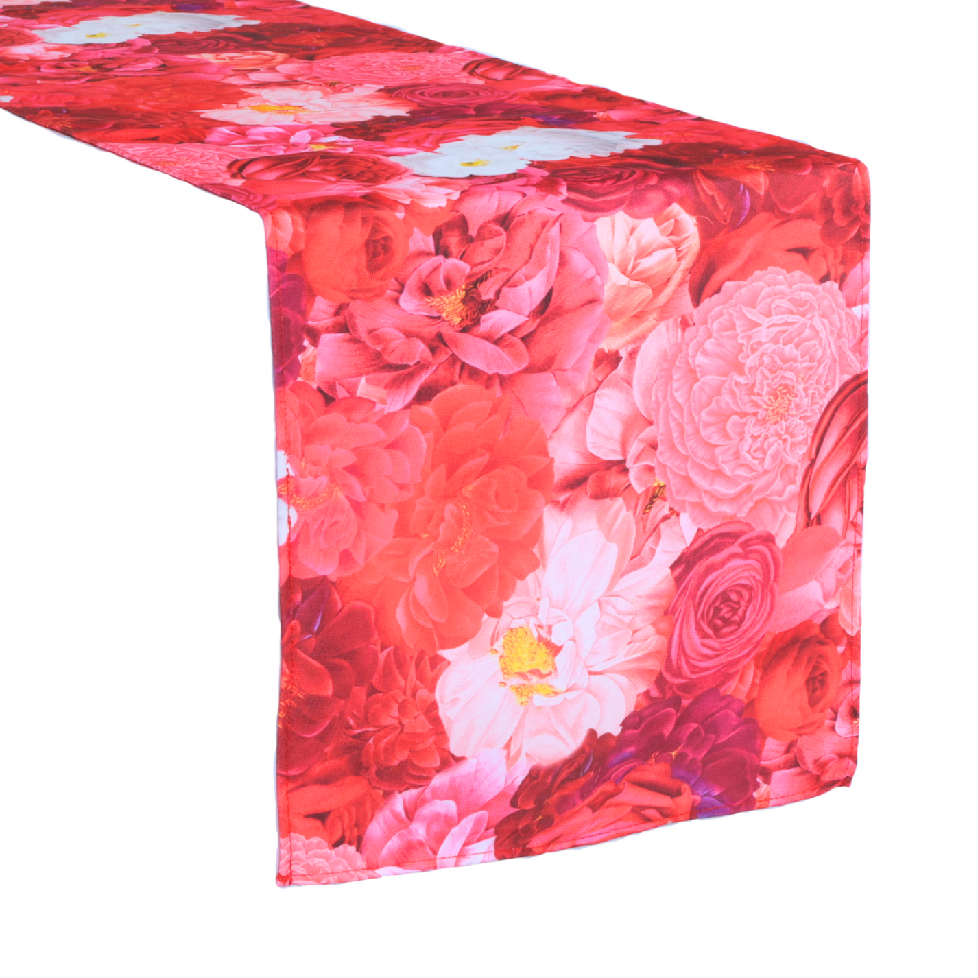 Floral Peony Roses Table Runner - Fuchsia - CV Linens™