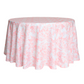 French Toile 108" Round Tablecloth - Coral - CV Linens™