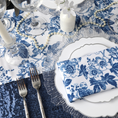 French Toile Table Runner - Blue - CV Linens™