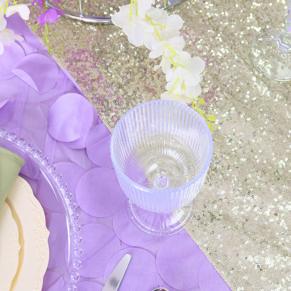 Glitz Sequin Table Runner - Ivory - CV Linens™