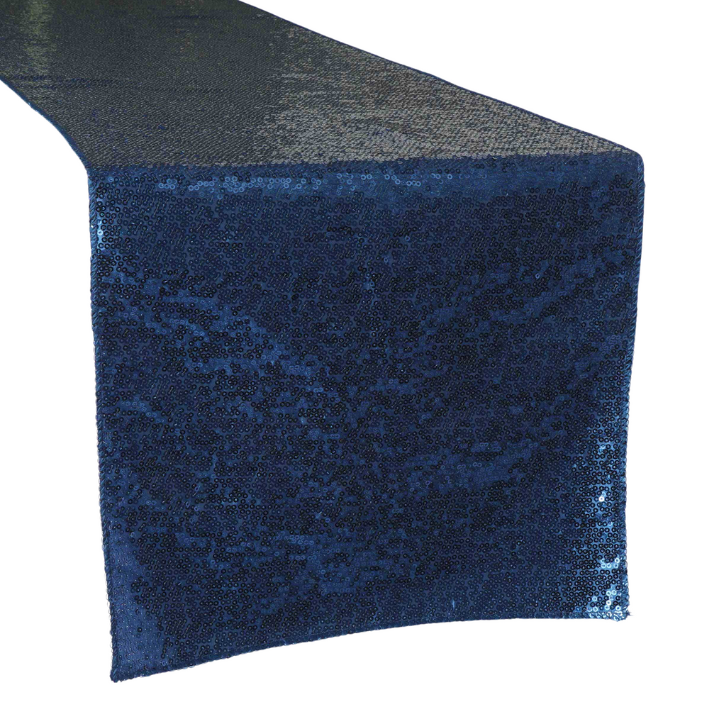 Glitz Sequin Table Runner - Navy Blue (New Tone) - CV Linens™