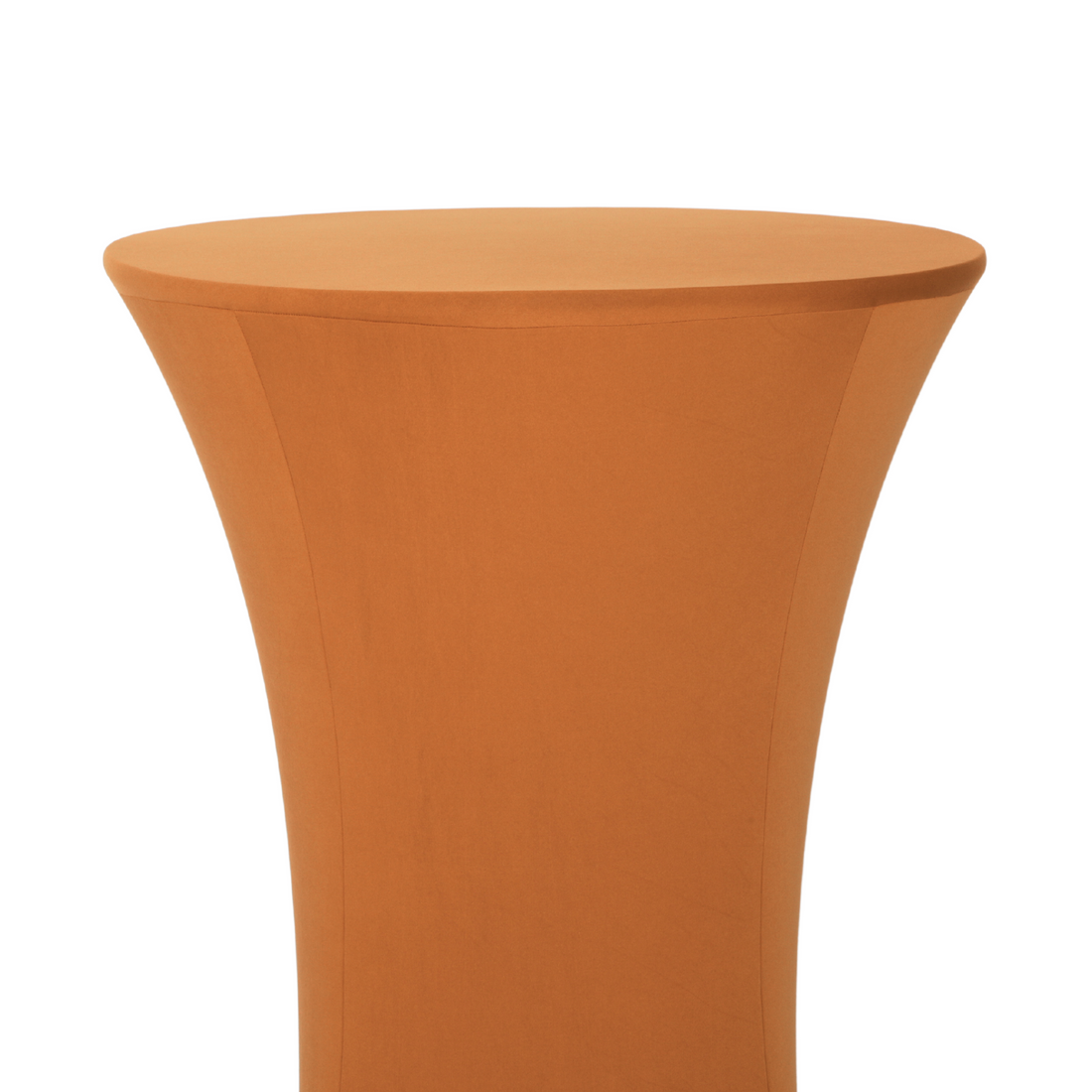 High 30" Spandex Round Cocktail Table Cover - Terracotta - CV Linens™