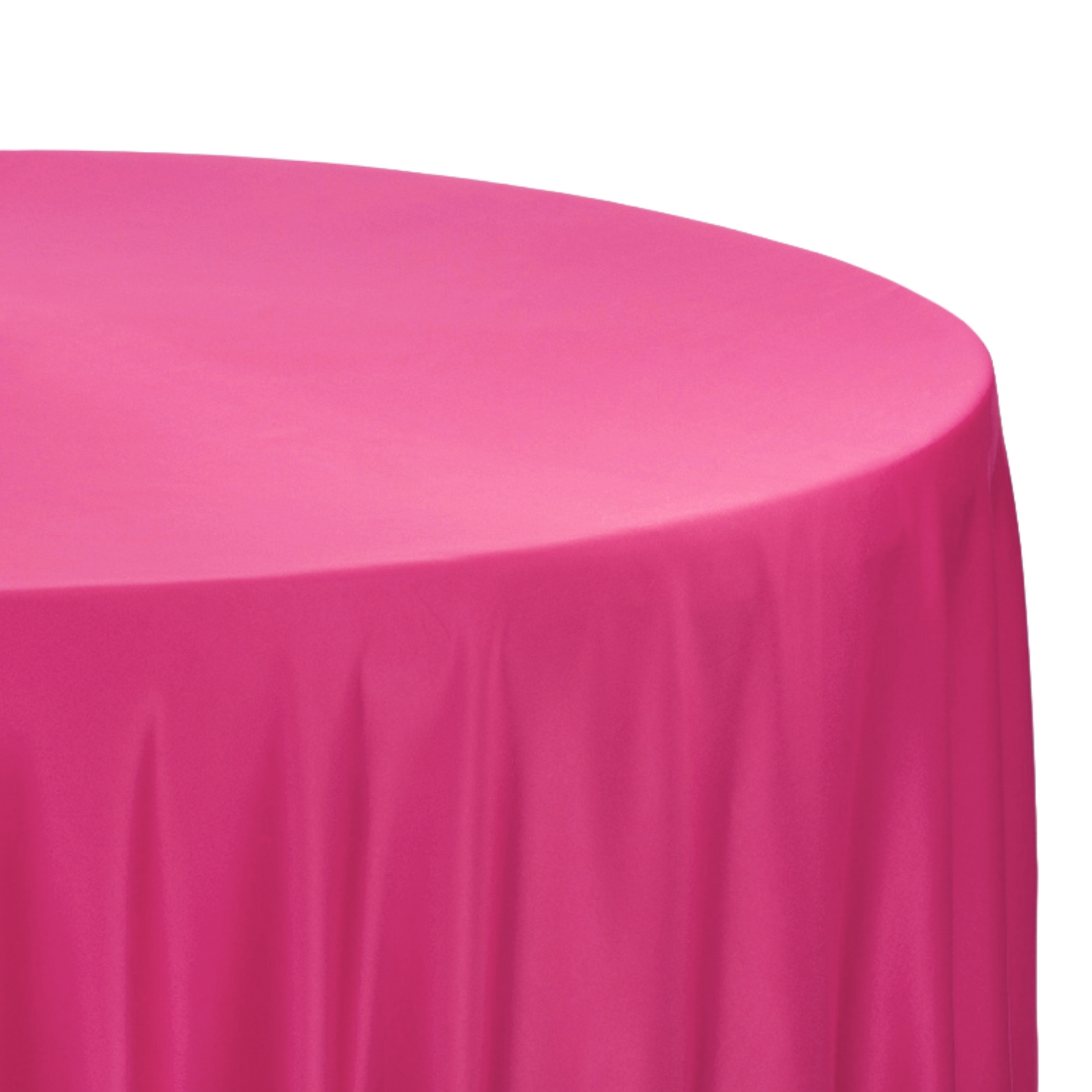 Lamour Satin 120" Round Tablecloth - Magenta - CV Linens™