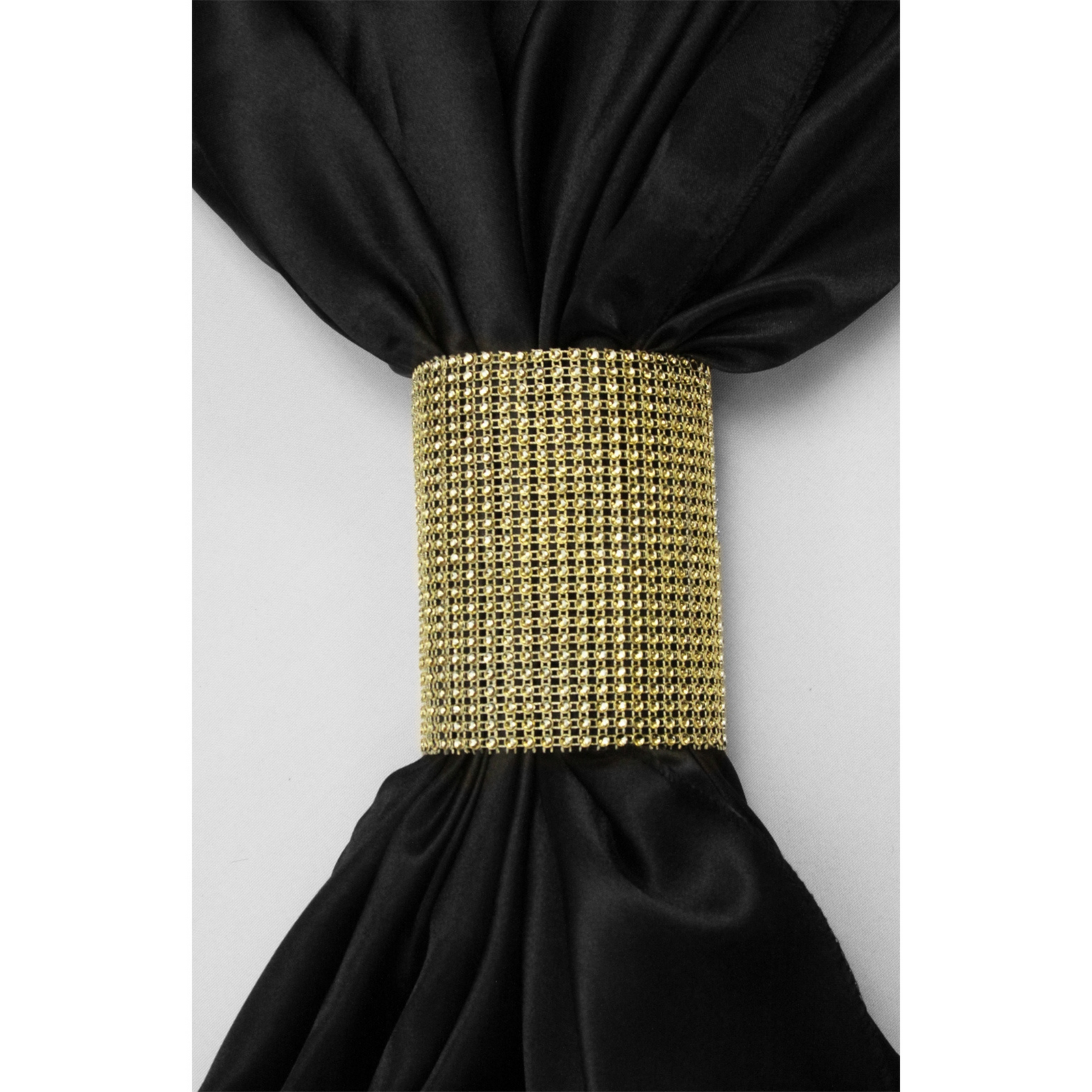 4 pc/pk Large Rhinestone Velcro Drapes Clip - Gold - CV Linens™
