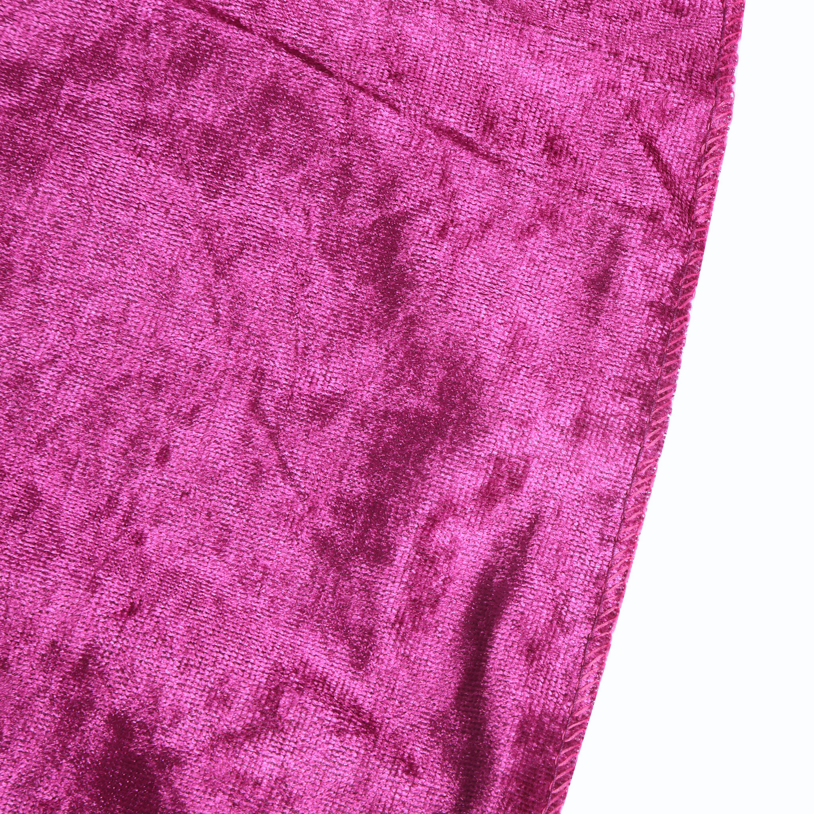 Velvet 132" Round Tablecloth - Magenta - CV Linens™