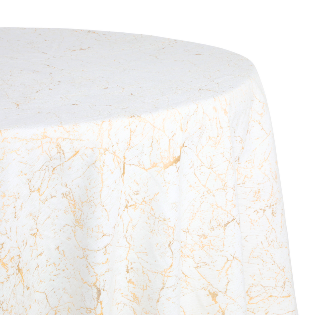 Marble Reversible Jacquard Tablecloth 120” Gold - CV Linens™