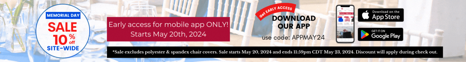 Clearance Tablecloths– CV Linens