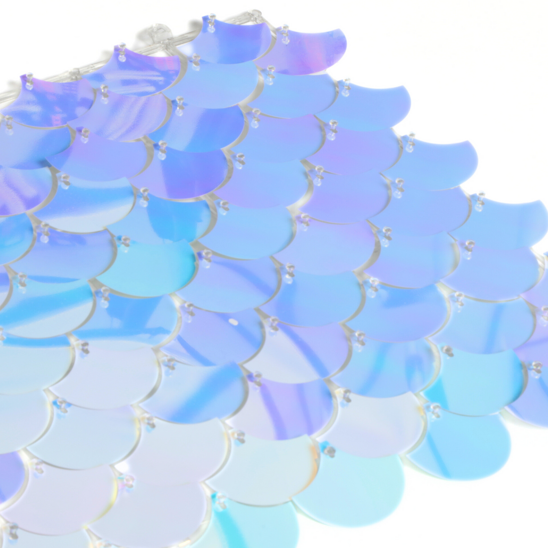 Mermaid Scale Sequin Wall Panel Backdrops (24 panels) - Iridescent Blue ...