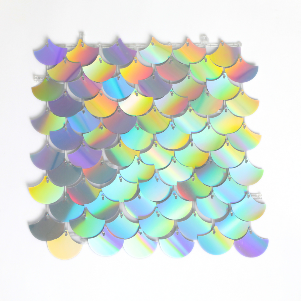 Mermaid Scale Sequin Wall Panel Backdrops (24 panels) - Iridescent ...