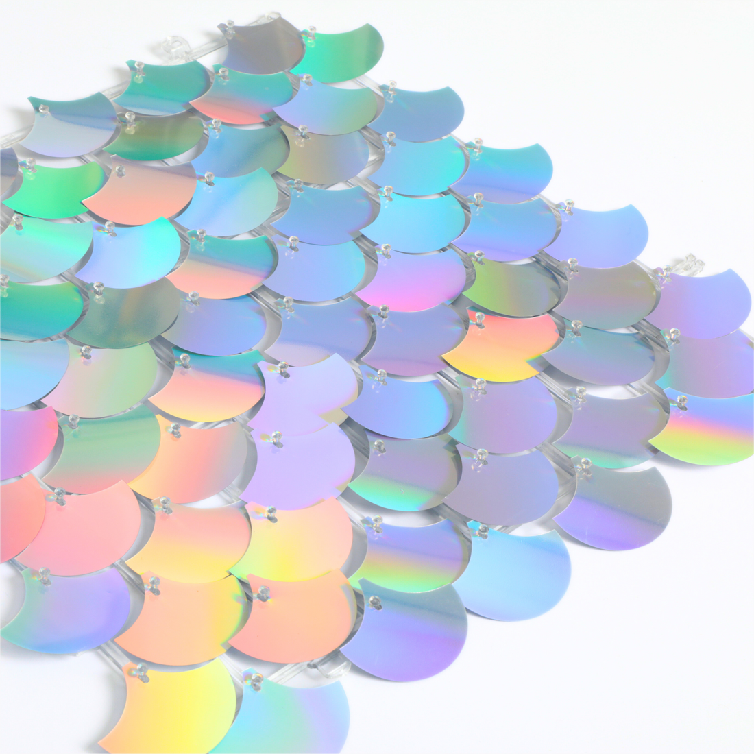Mermaid Scale Sequin Wall Panel Backdrops (24 panels) - Iridescent ...
