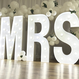 Large 4ft Tall LED Marquee Letter - R– CV Linens