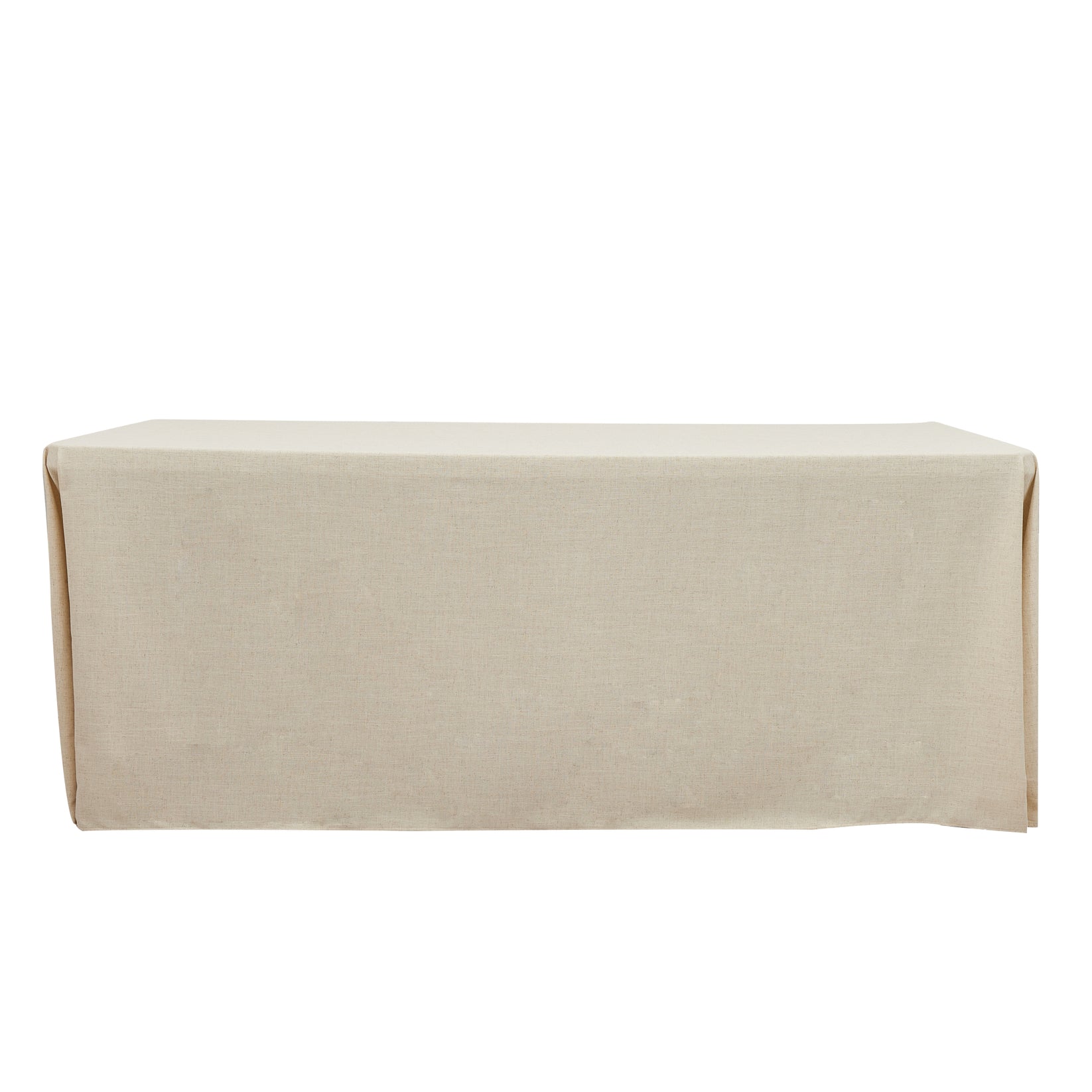 Premium Linen-Look Panama Weave 90"x156" Rectangle Tablecloth - Ivory ...