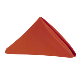 Premium Polyester Napkin 20"x20" - Rust - CV Linens™