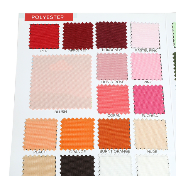 Polyester Swatch Chart - CV Linens™