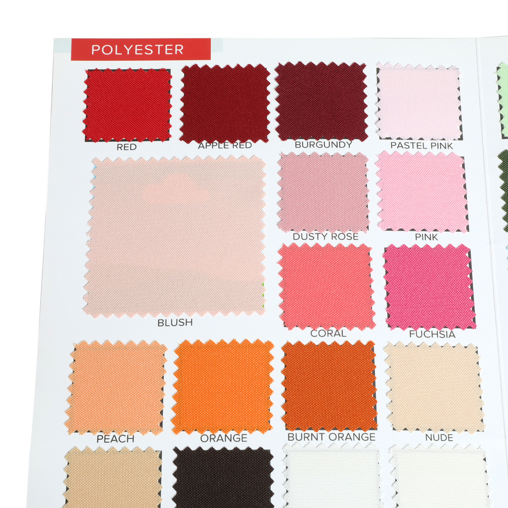 Polyester Swatch Chart - CV Linens™