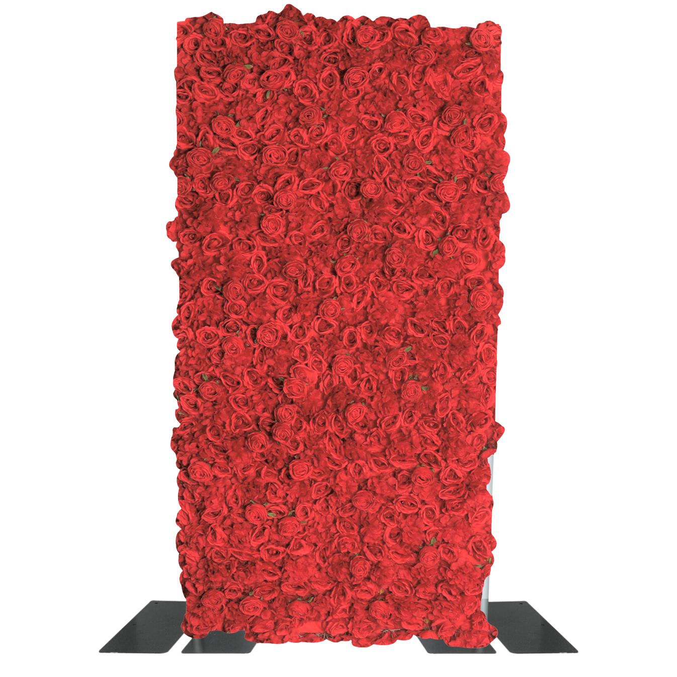 Roll Up Flower Wall Backdrop 8ft x 4ft - Red - CV Linens™