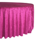 Magenta Velvet 120" Round Tablecloth – CV Linens