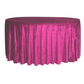 Velvet 120" Round Tablecloth - Magenta - CV Linens™