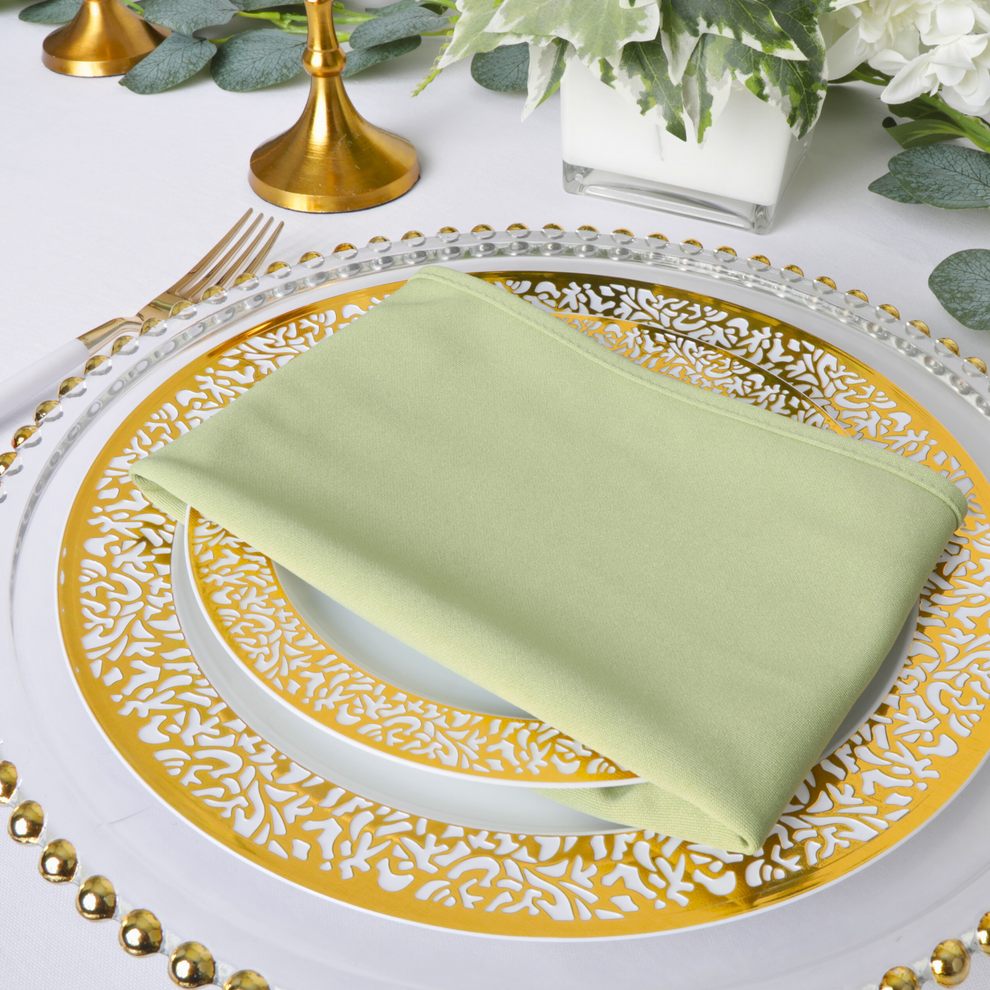Scuba Napkin 20"x20" (5 pcs/pk) - Sage Green– CV Linens