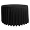 Scuba 120" Round Tablecloth - Black - CV Linens™