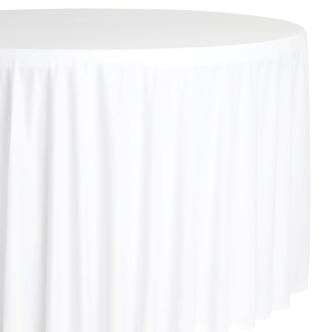 Scuba 120" Round Tablecloth - White - CV Linens™