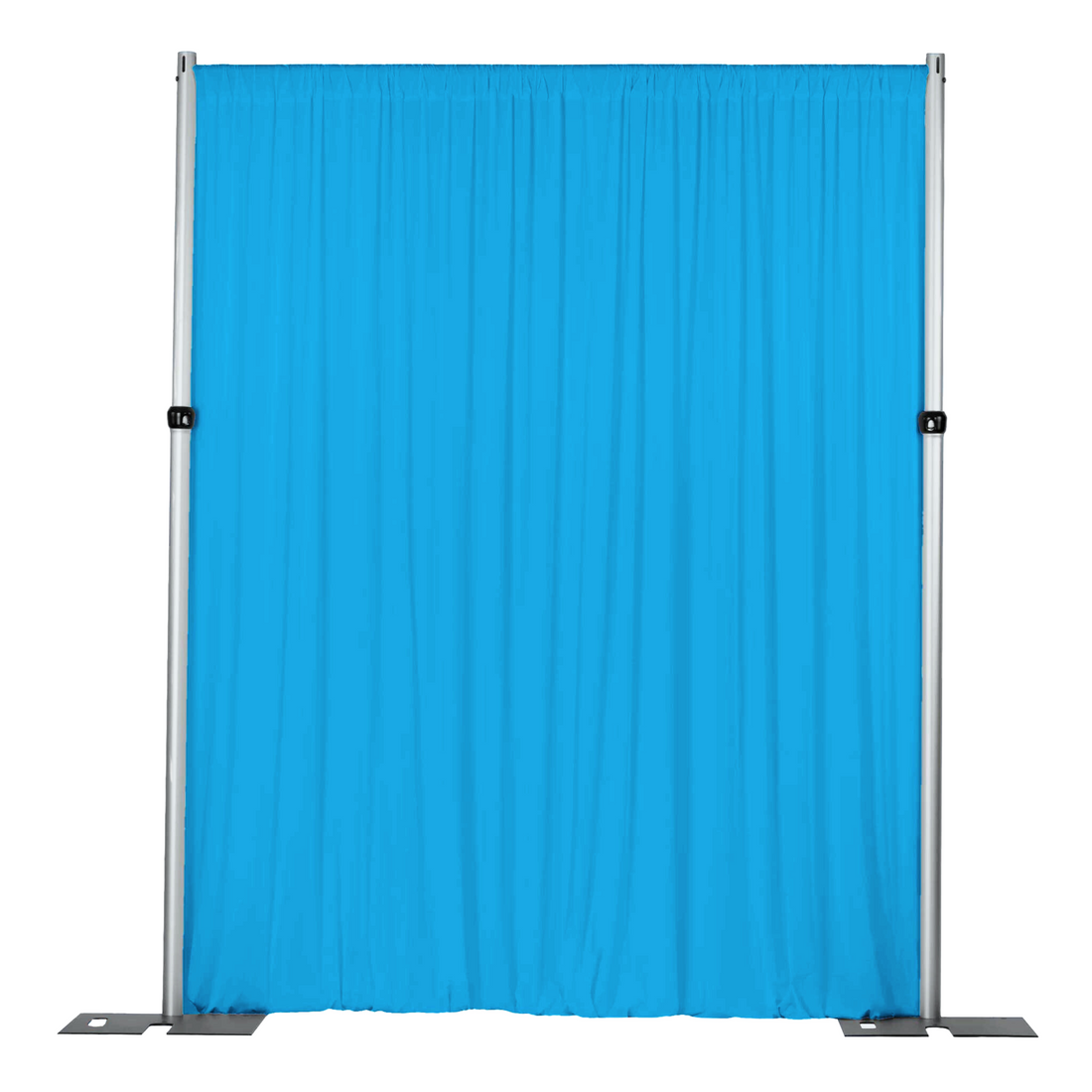 Aqua Blue 10ft H x 60" W Spandex 4-Way Stretch Drape Curtain– CV Linens