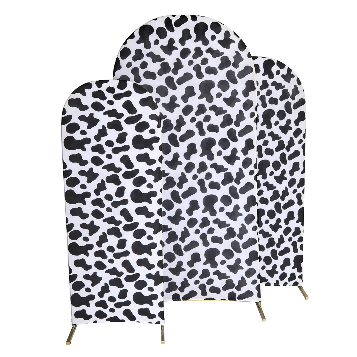 Spandex Covers for Trio Arch Frame Backdrop 3pc/set - Cow Animal Print ...