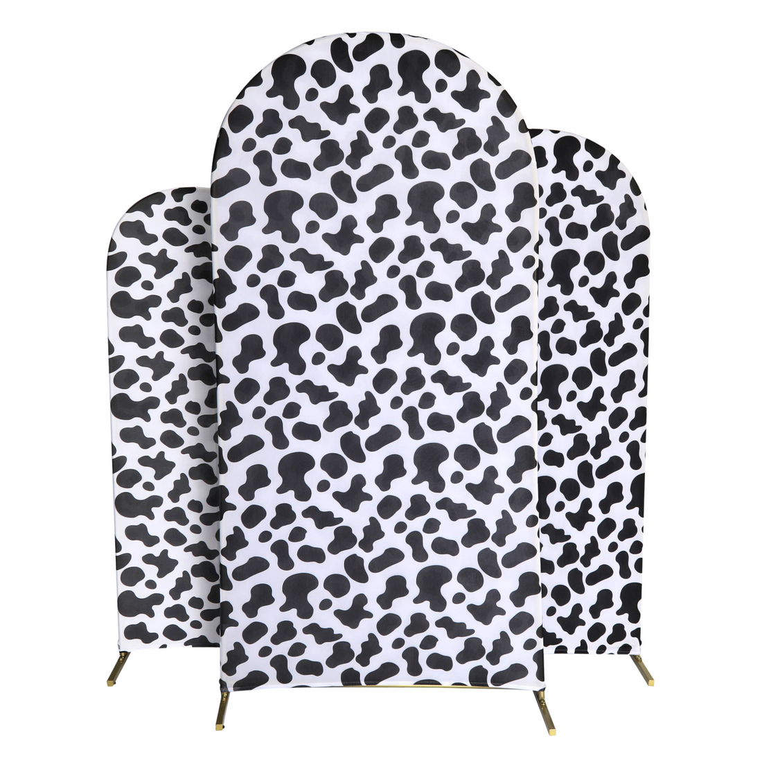 Spandex Covers for Trio Arch Frame Backdrop 3pc/set - Cow Animal Print ...