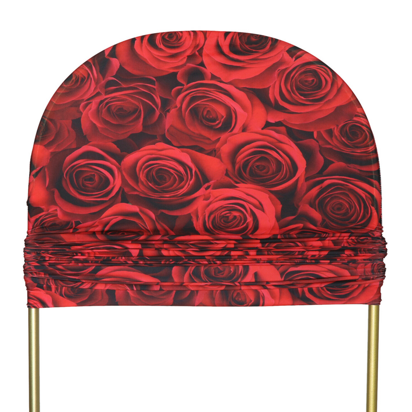 Spandex Covers for Trio Arch Frame Backdrop 3pc/set - Red Roses– CV Linens