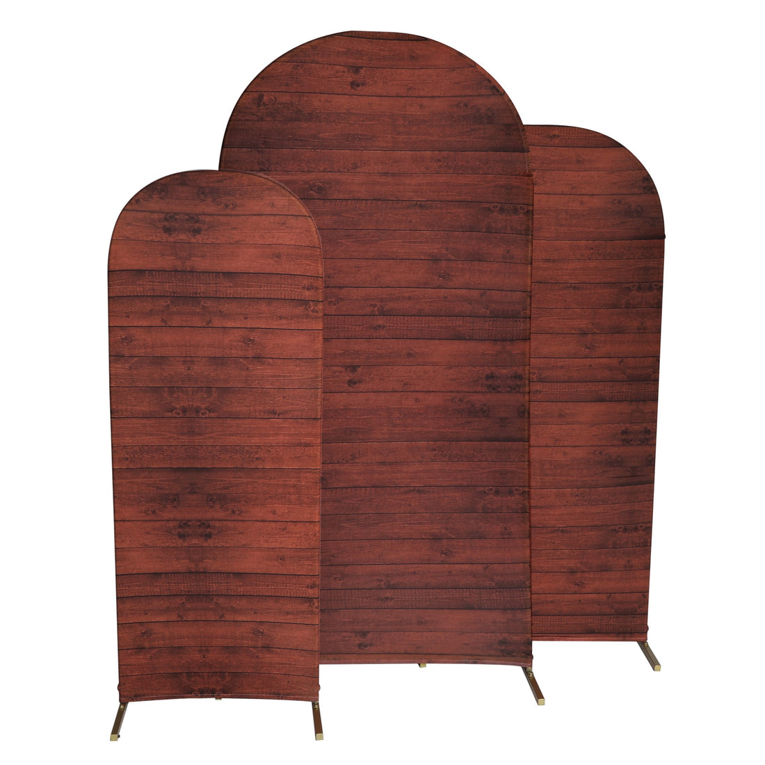 Spandex Covers for Trio Arch Frame Backdrop 3pc/set - Wood Panels– CV ...