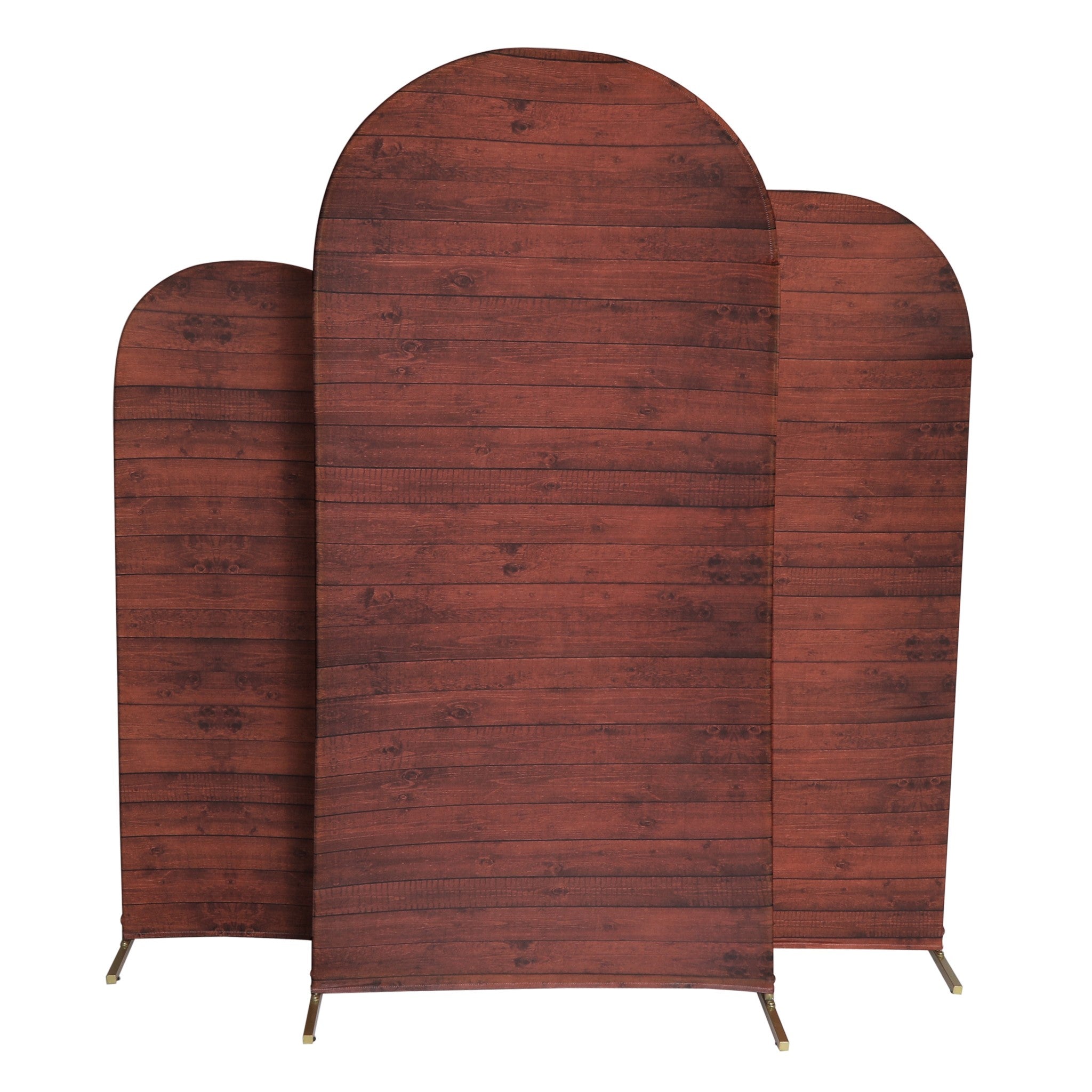 Spandex Covers for Trio Arch Frame Backdrop 3pc/set - Wood Panels– CV ...