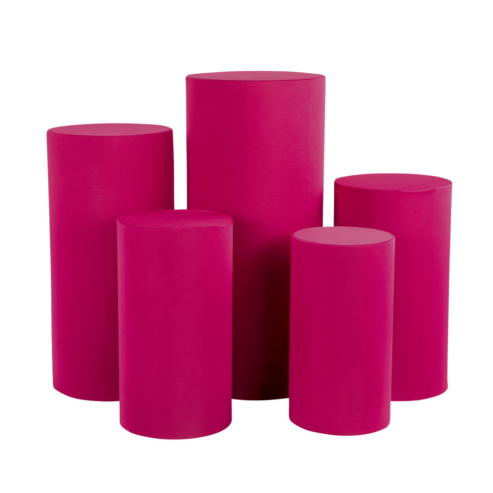 Spandex Pillar Covers for Metal Cylinder Pedestal Stands 5 pcs/set ...