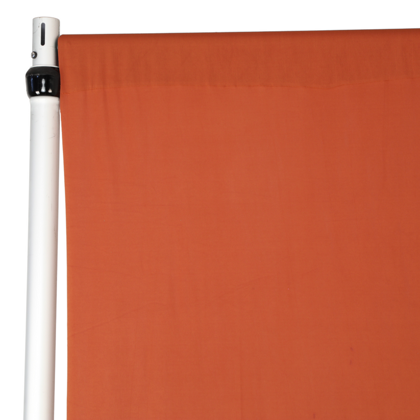Rust 10ft H x 60" W Spandex 4-Way Stretch Drape Curtain– CV Linens