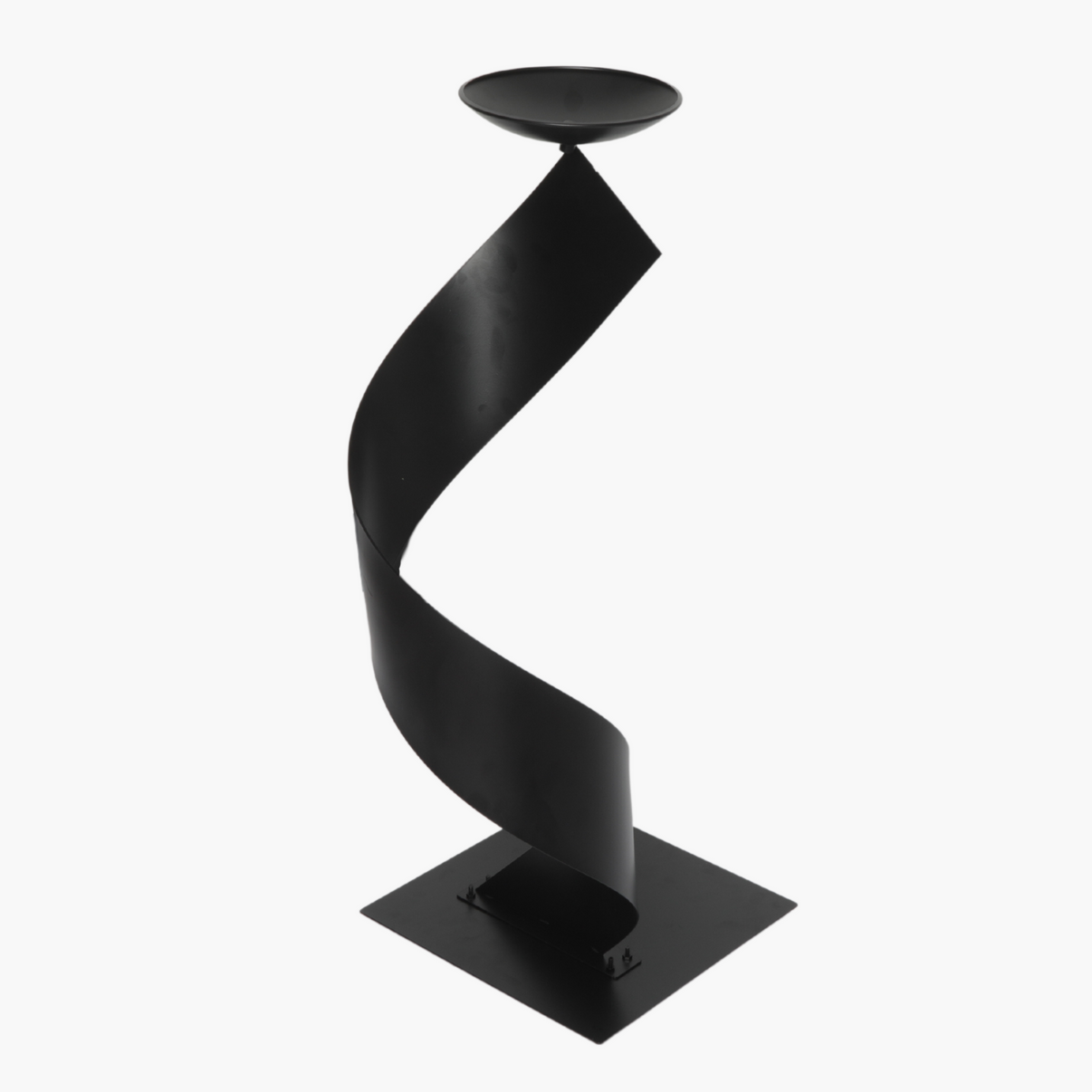 Spiral Ribbon Floral Centerpiece Stand - Black - CV Linens™