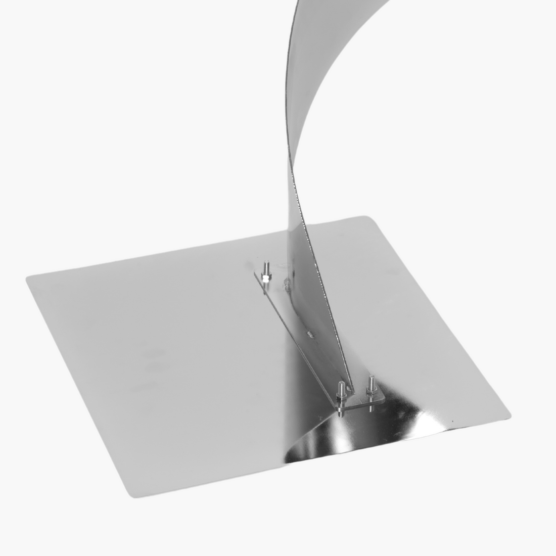 Spiral Ribbon Floral Centerpiece Stand - Silver - CV Linens™