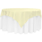 Square 72" Satin Table Overlay - Yellow - CV Linens™