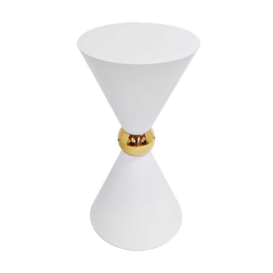 38" Tall Hourglass Plinth Pedestal Stand - White - CV Linens™