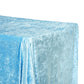 Velvet 90"x156" Rectangular Tablecloth - Baby Blue - CV Linens™