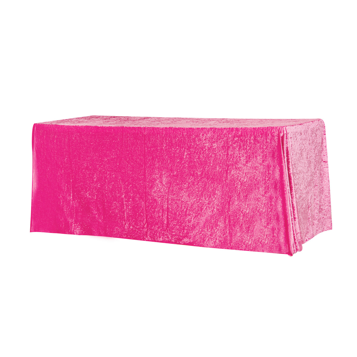 Velvet 90"x156" Rectangular Tablecloth Fuchsia - CV Linens™